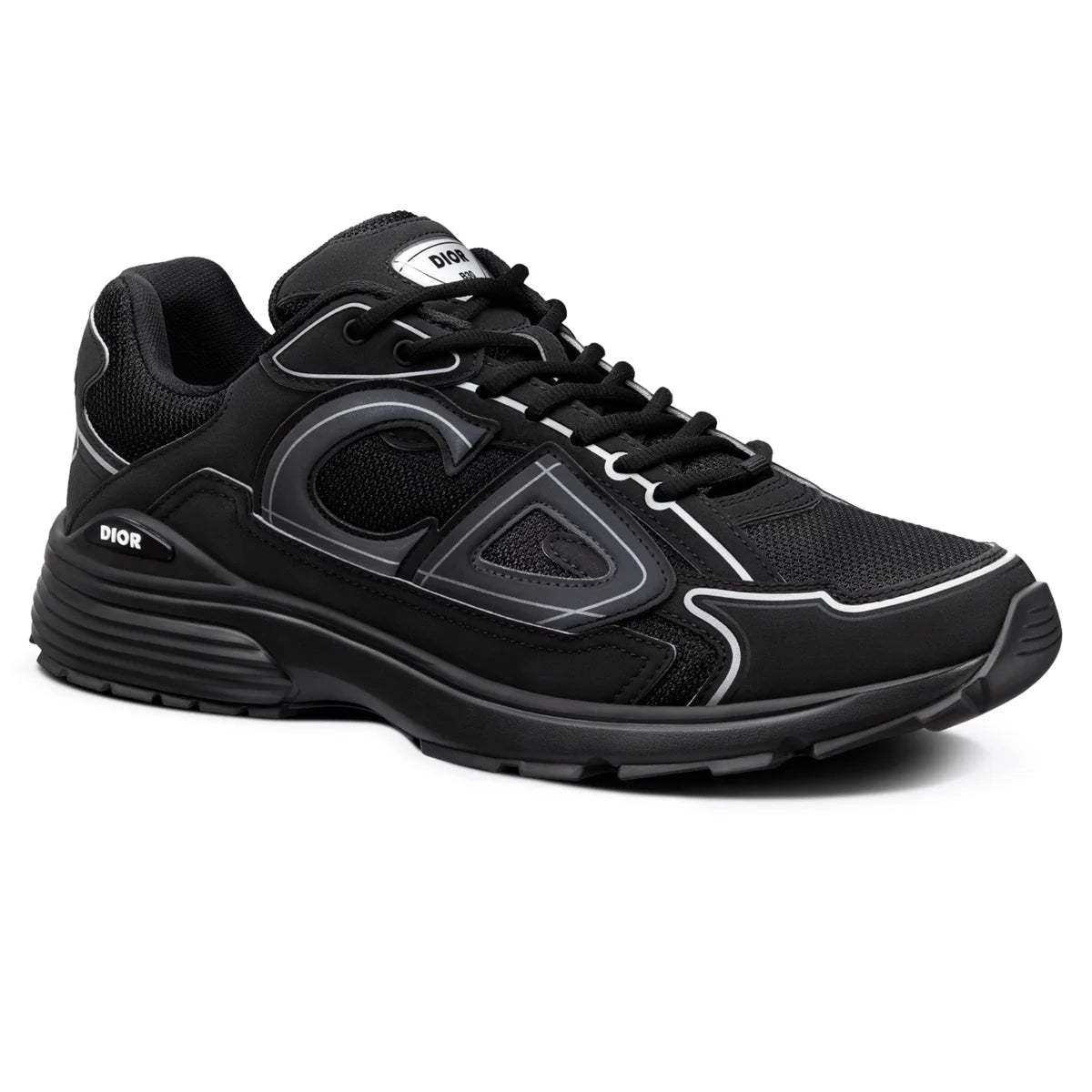 DIOR B30 TRAINERS - TRIPLE BLACK || SNEAKERS FOR MEN