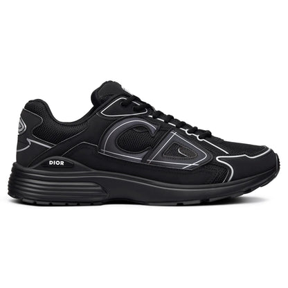 DIOR B30 TRAINERS - TRIPLE BLACK || SNEAKERS FOR MEN